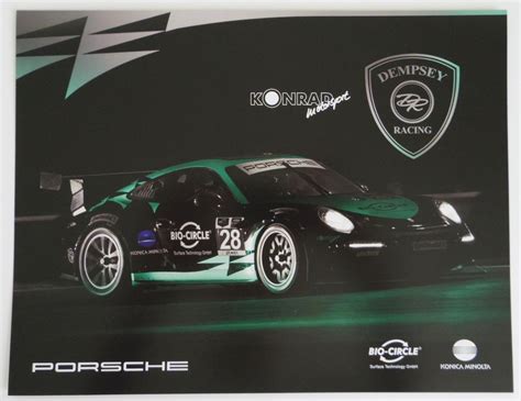 Patrick Dempsey Racing Team Hero Card Porsche Gt3 Rsr Imsa