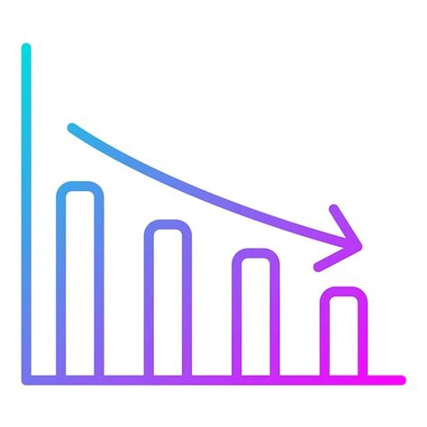 Premium Vector Decline Graph Vector Illustration Style
