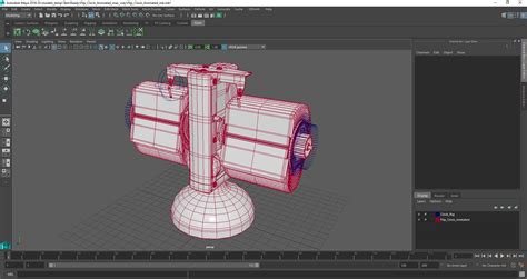 Animated Flip Clock Rigged For Maya D Model Ma Free D