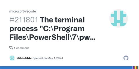 The Terminal Process Cprogram Filespowershell7pwshexe