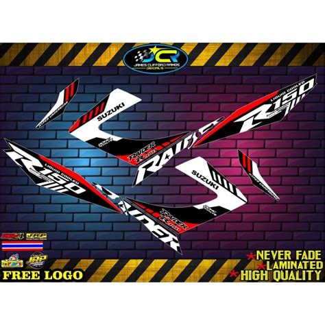 Raider 150 Carbreborn Stock Decals Sticker Shopee Philippines