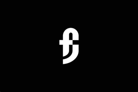 Premium Vector Alphabet Letters Fj Jf F J Business Logo Initial Based