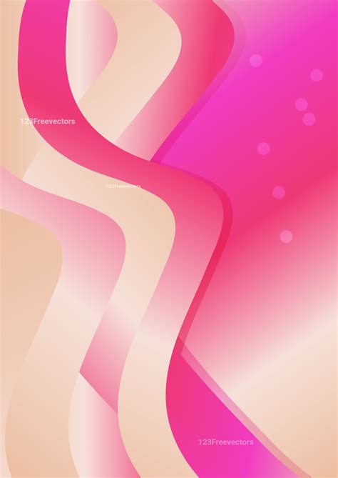 Abstract Pink And Brown Liquid Gradient Vertical Wavy Background Vector Art