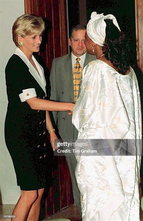 Diana Princess Of Wales Meeting Ana Paula Dos Santos The Wife Of