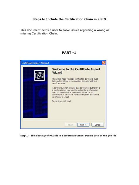 Generate Certificate Chain Pdf