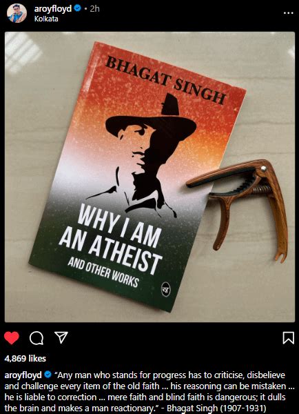 The Most Popular Bengali Singer Songwriter Anupam Roy Just Posted This I Like Him Even More Now