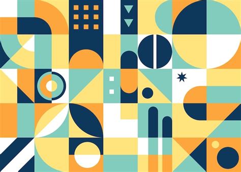 Premium Vector Minimalist Abstract Mosaic Geometry Pattern