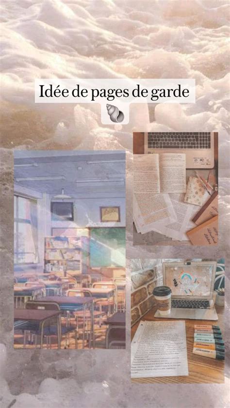 Idée de pages de garde Partie 1 Page de garde Organisation de l
