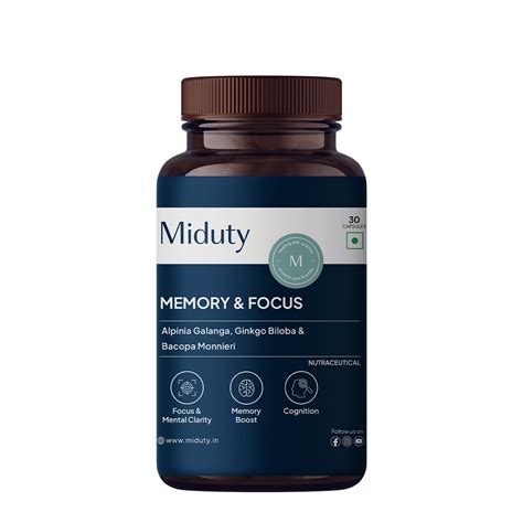 Memory And Focus Supplement Memory And Focus Tablets Miduty Miduty