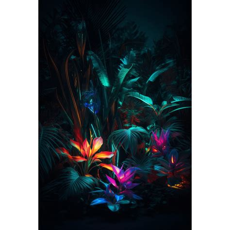 Tableau Sur Verre Composition éxotique 30x45 Cm Leroy Merlin