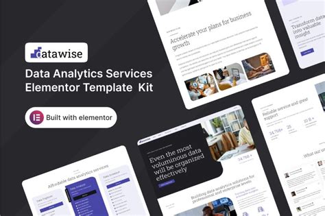 Datawise Data Analytics Services Elementor Template Kit