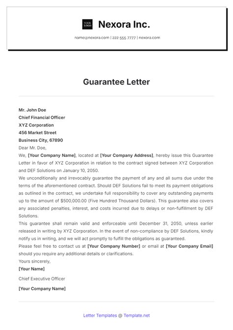 Free Construction Warranty Letter Template To Edit Online