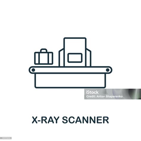X 射線掃描器細線圖示從安全圖示集合的創意簡單的設計用於網頁設計和移動應用使用的 X 射線掃描器圖示向量圖形及更多x光機圖片 Istock