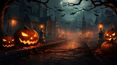 Premium Ai Image Mysterious Halloween Forest