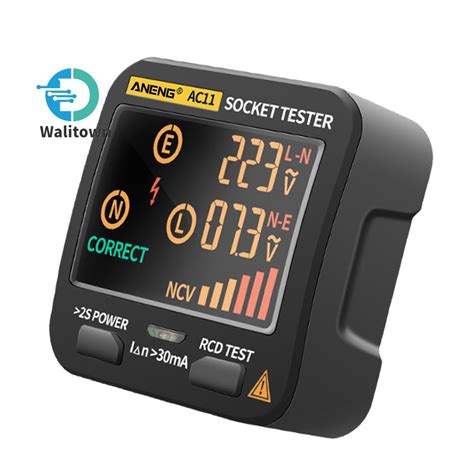 Aneng Ac11 Digital Smart Socket Tester Voltage Test Socket Detector Uk Plug Ground Zero Line