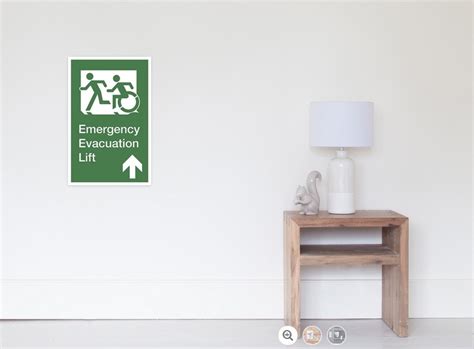Accessible Exit Sign Project Wheelchair Wheelie Running Man Symbol Means Of Egress Icon
