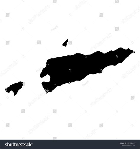Black Silhouette Country Borders Map East 库存矢量图免版税1075649999