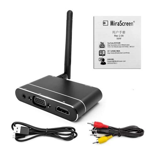 X6W Mirascreen Miracast Airplay Screen Mirroring WIFI display HDMI VGA ...