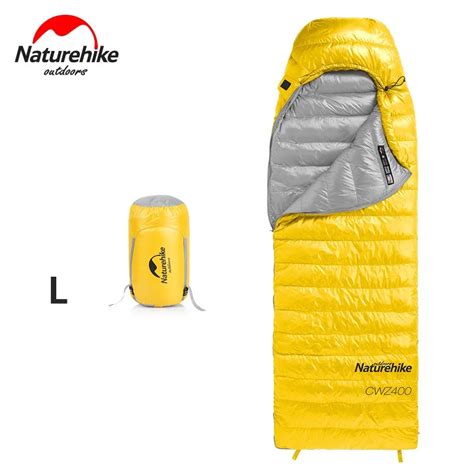 Naturehike 550FP спальный мешок CWZ400 конверт Тип белый гусиный пух ...