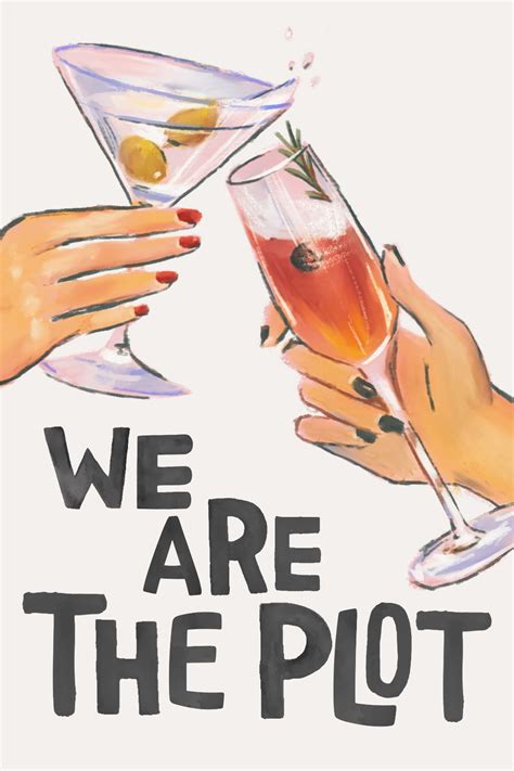 Vintage We Are The Plot Good For The Plot Pink Print Dorm Decor Bar