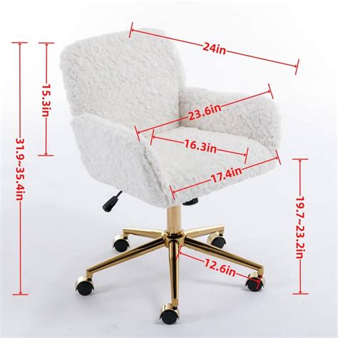 Trinkets Crazed Cute Vantiy Desk Chair Comfy Sherpa Makeup Vanity