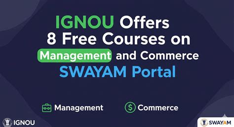Ignou Offers 8 Free Courses On Management And Commerce On Swayam Portal A