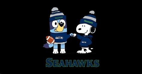 Bluey And Snoopy Seahawks Game Day Seahawks Posters And Art Prints