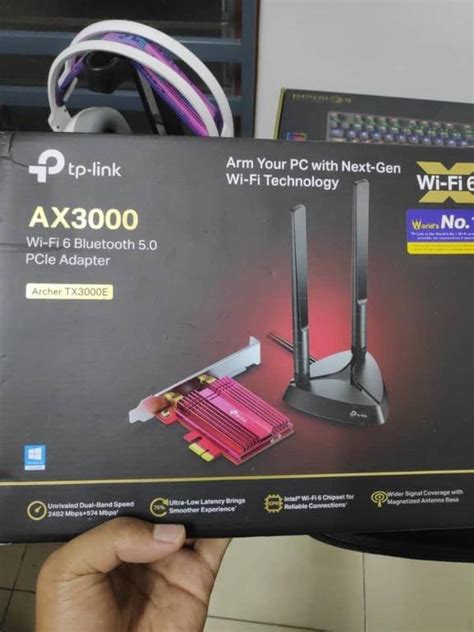 AX Tp Link Wifi PCIe Adapter Computers Tech Parts Accessories Networking On Carousell