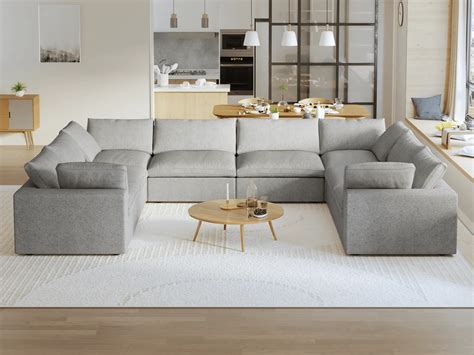 Customizable Sky Cloud 8 Seat Sectional Cloud 8 Seat Sectional Atunus