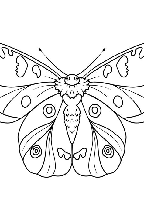Grande Borboleta Para Colorir Imprimir E Desenhar Colorir Me