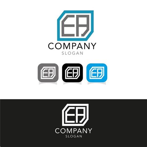 Premium Vector Modern Monogram Initial Letter Ea Logo Design Template