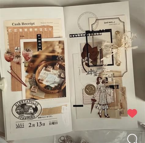 An Open Scrapbook With Various Pictures And Words On It S Pages