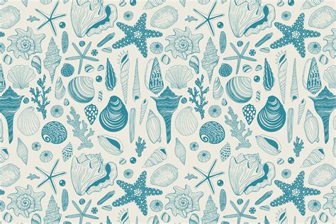 Sea Shells Wallpaper Bring The Beach Home Happywall
