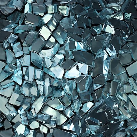 Premium Ai Image Glass Shards Texture