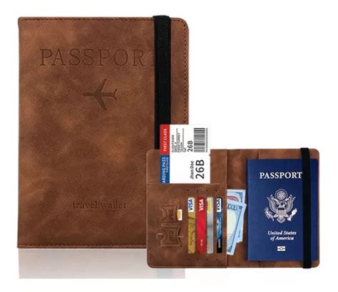 Porta Pasaporte Documentos Funda Protectora Viaje Con Rfid Meses Sin