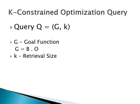 Ppt Boolean Ranking Querying A Database By K Constrained