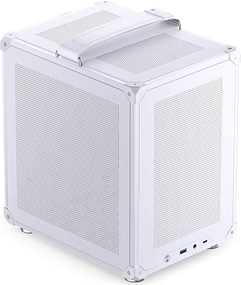 Jonsbo C6 Itx White Mini Itx Handled Mesh Pc Case Simple