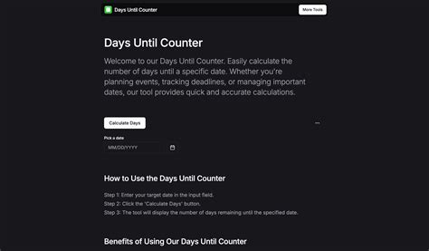 距离计数器的天数 计算距离任意日期的天数 距离计数器的天数 计算距离任意日期的天数