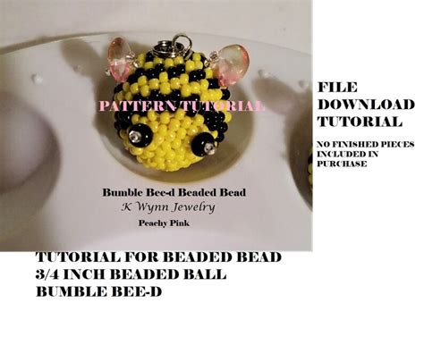 Beading Pattern Bumble Bee D Beaded Bead Tutorial Diy How To Make