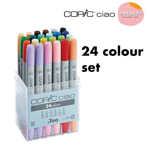 24 Pcs Copic Ciao Colour Marker Set Drawing Marker Pen Set Lazada