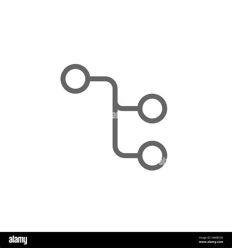 Hierarchical Line Icon Graphic Resource Template Vector Illustration
