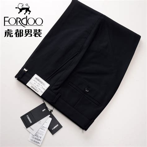 虎都专柜正品2014秋冬新款中年商务单褶宽松厚款西裤ef1fba4708c狼迹天涯517