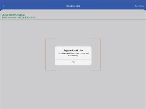 TagMatiks AT Lite IOS Troubleshooting Your RFID Reader CSL CS