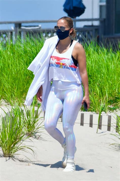 Jennifer Lopez Finds Some Time For Herself And Meditates On The Beach In The Hamptons New York