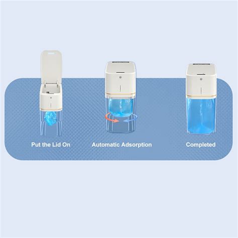 Smart Touchless Trash Can Automatic Packing Motion Sensor Garbage Bin With Light Charge｜homary