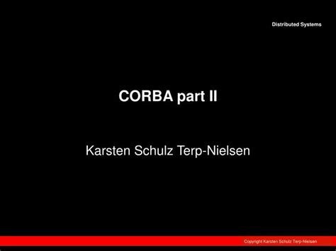Ppt Corba Part Ii Powerpoint Presentation Free Download Id5126457