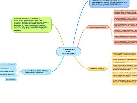 Derecho De Los Accionistas Mind Map