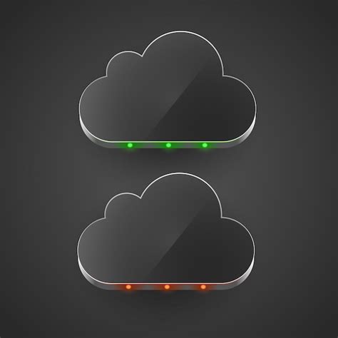 Premium Vector Cloud Technology Computing Concept Led Cloud Vector Illustration