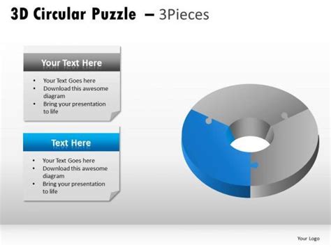 Business D Circular Puzzle Pieces PowerPoint Slides And Ppt Diagram Templates