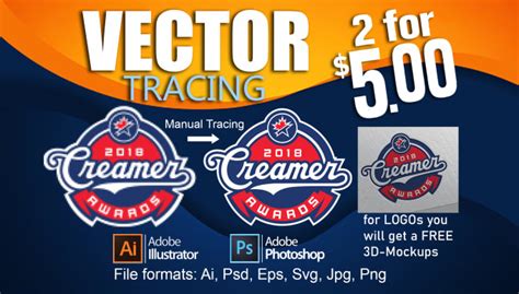 Vector Trace Recreate Logo And Redraw In Adobe Illustrator By Kcmogueis Fiverr